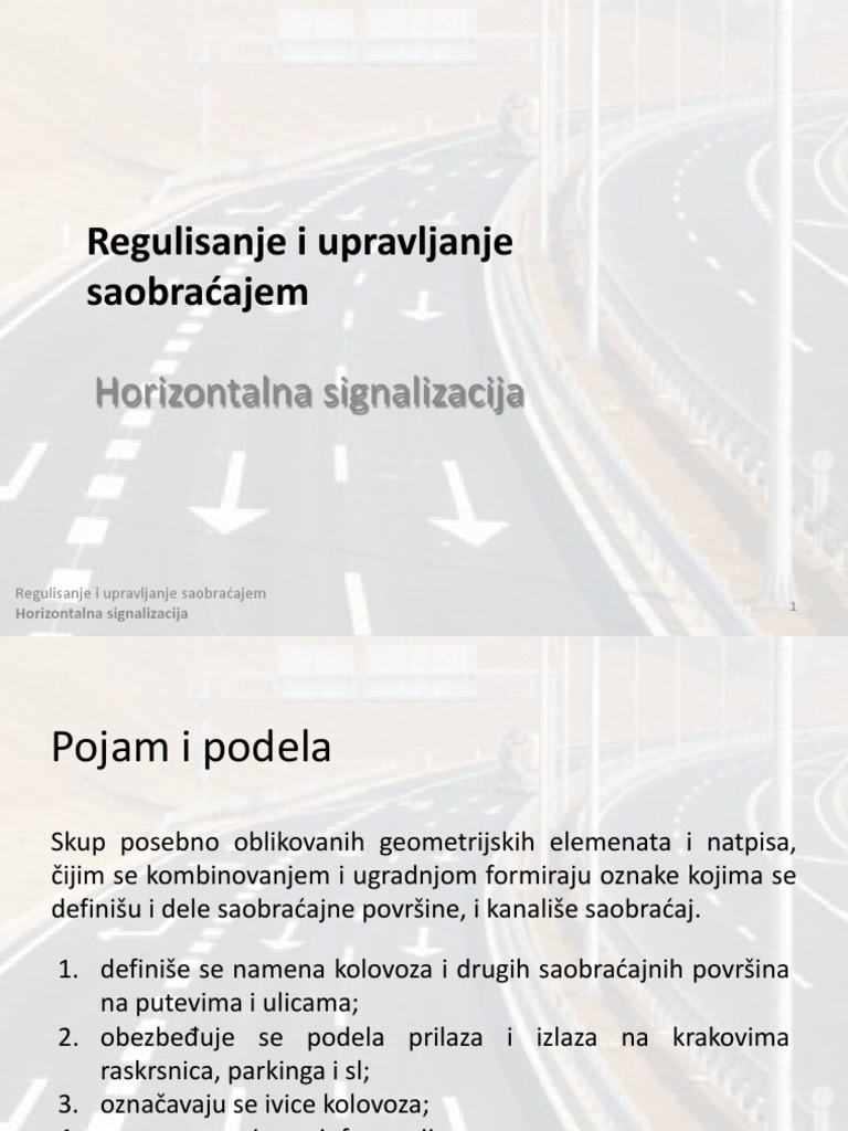 Horizontalna Signalizacija | PDF