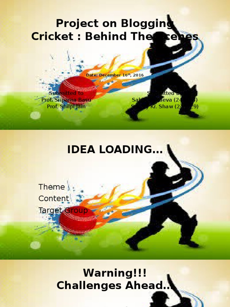 Blogging Insights for Cricket Fans | PDF