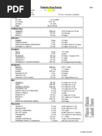 Pediatric Code Sheet | PDF | Drugs Acting On The Nervous System ...