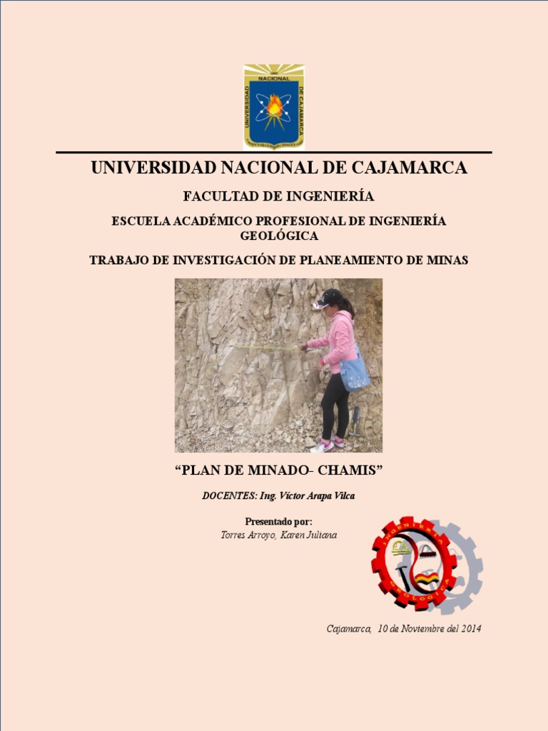Plan de Minado Cantera Torres | PDF | Minería | Minería de superficie