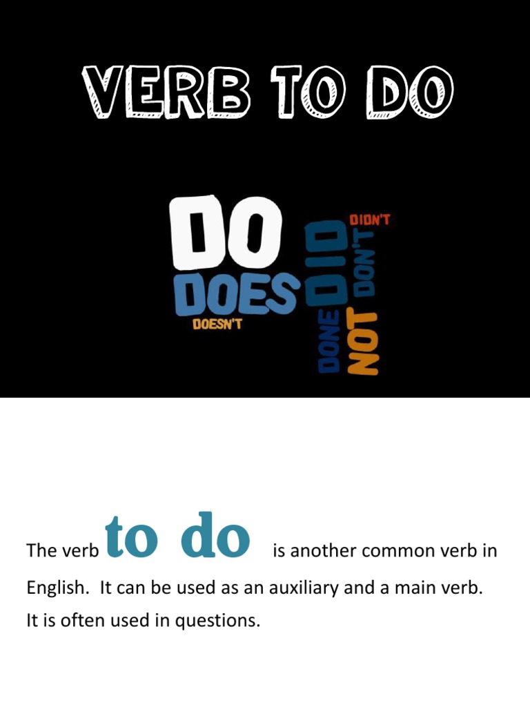 Verb - To Do | PDF | Career & Growth | Language Arts & Discipline