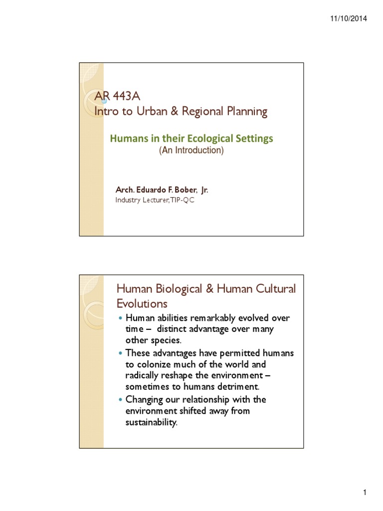 Intro Humans in Eco Settings | Download Free PDF | Civilization ...