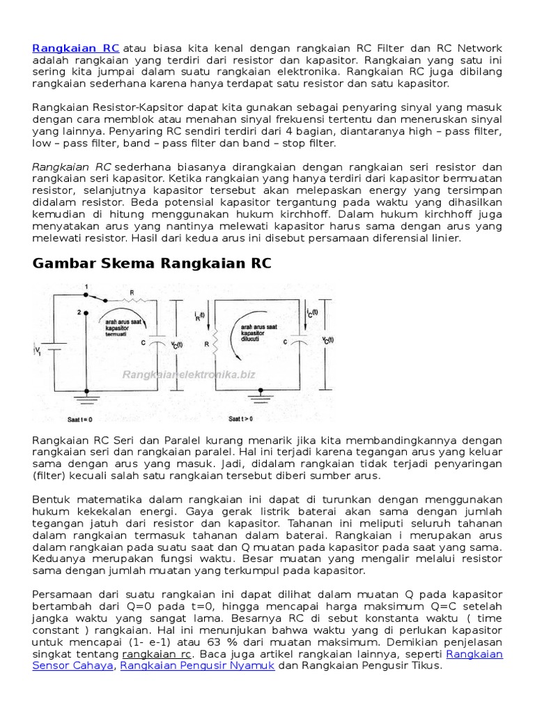 Rangkaian RC | PDF