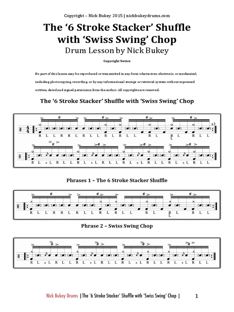 6 Stroke Stacker Shuffle | PDF