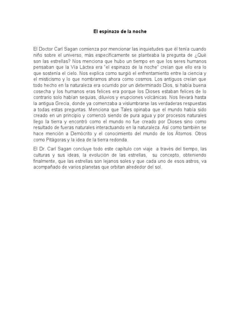 El Espinazo de La Noche | PDF El Espinazo de La Noche | PDF