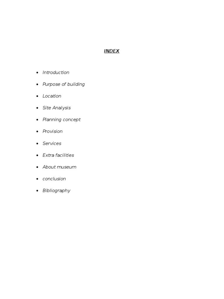 Purpose of Building Location Site Analysis Planning Concept Provision ...