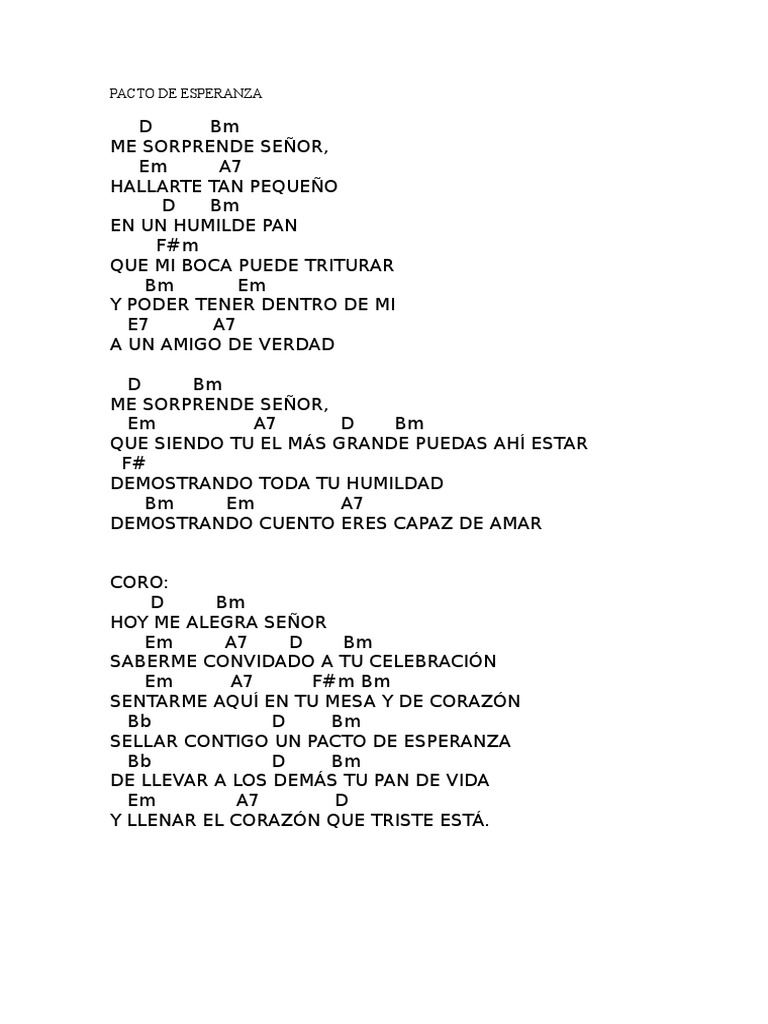 Pacto de Esperanza | PDF