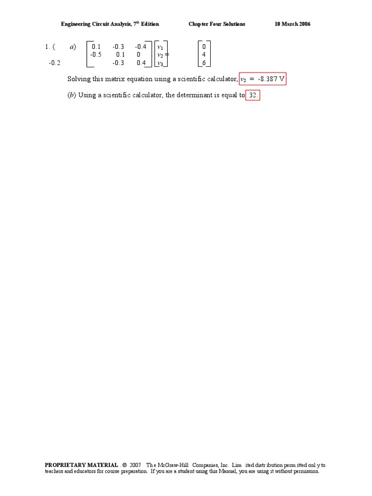 Solucionario. Análisis Nodal y de Mallas | PDF | Visual Cortex | Network Analysis (Electrical ...