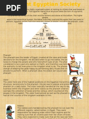 Egyptian Social Classes