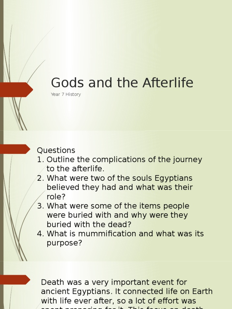 Egyptian Gods and Afterlife Beliefs | PDF | Ancient Egyptian Religion ...