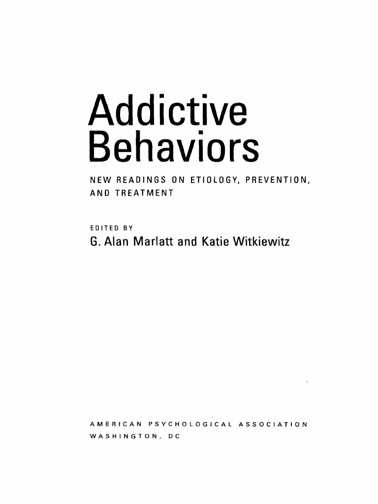 Addiction book.pdf | Substance Use Disorder | Substance Abuse