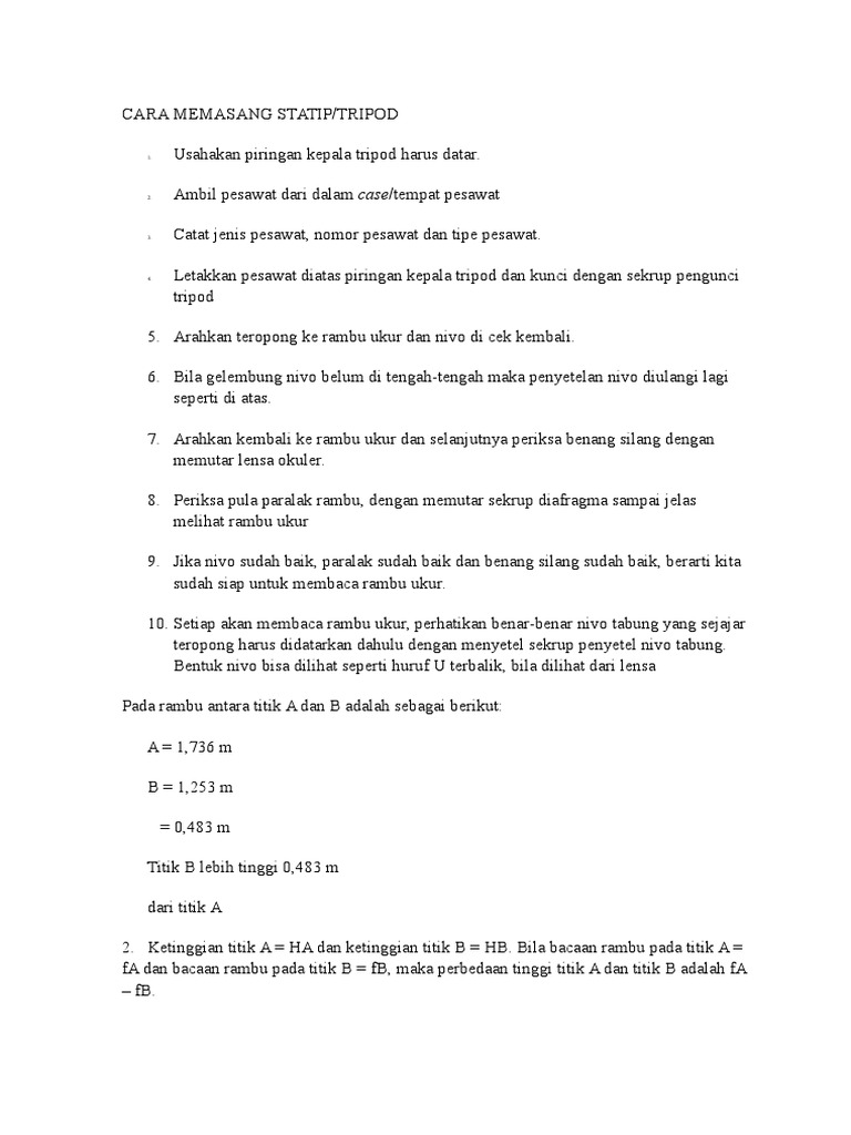 Cara Memasang Statip | PDF | Metode & Bahan Ajar