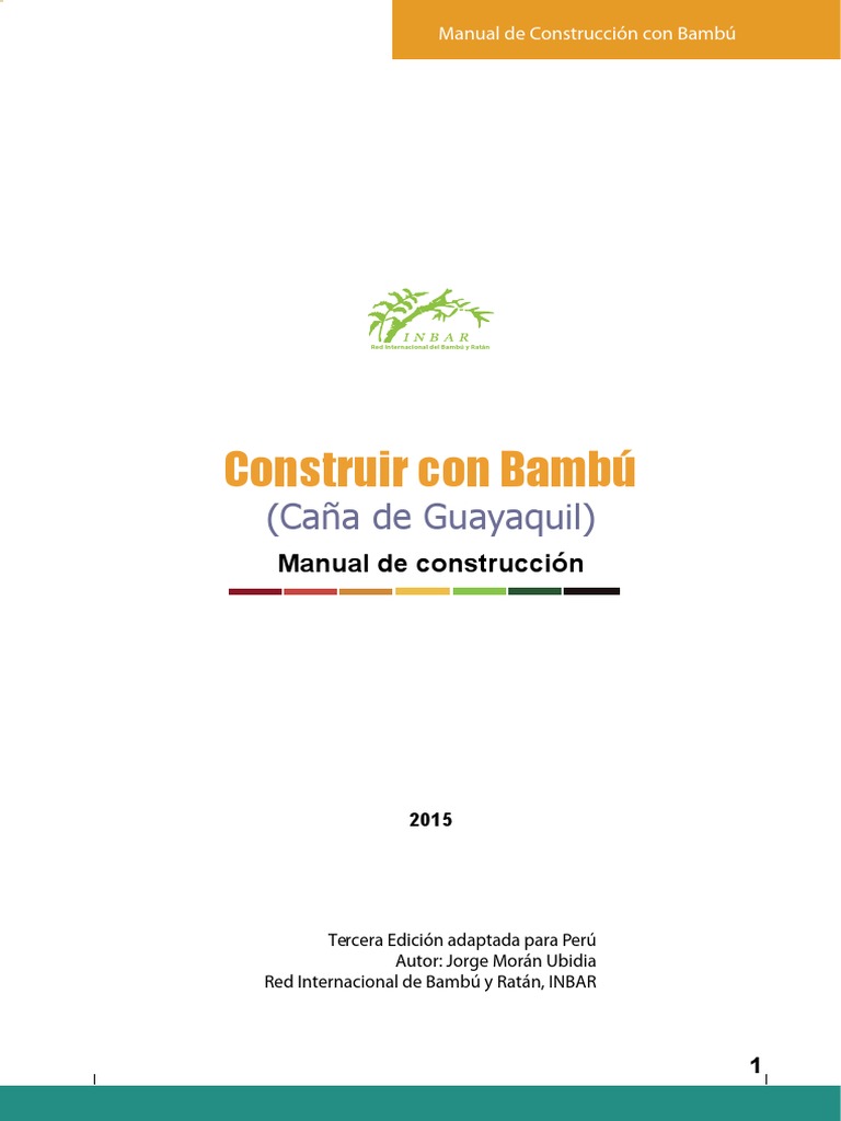 Manual Construccion Bambu PDF | PDF | Fundación (Ingeniería) | Science