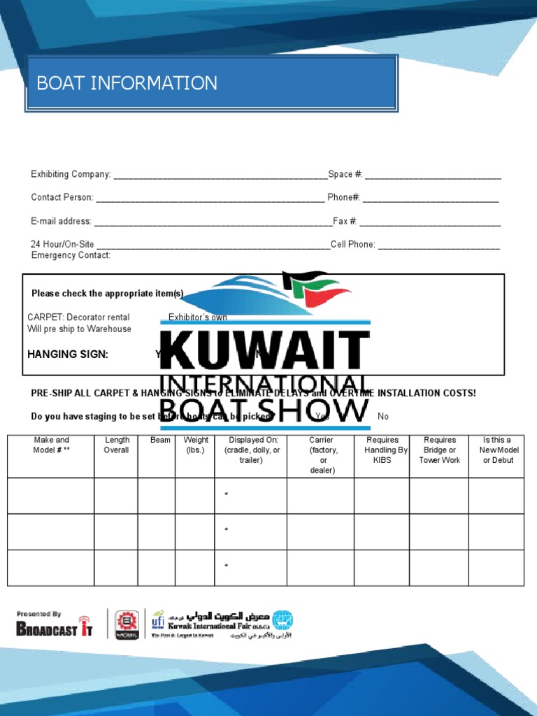 Boat Information | PDF