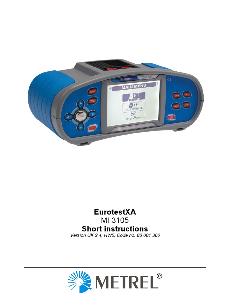 Instruction Manual 4110 | PDF | Battery (Electricity) | Rechargeable Battery