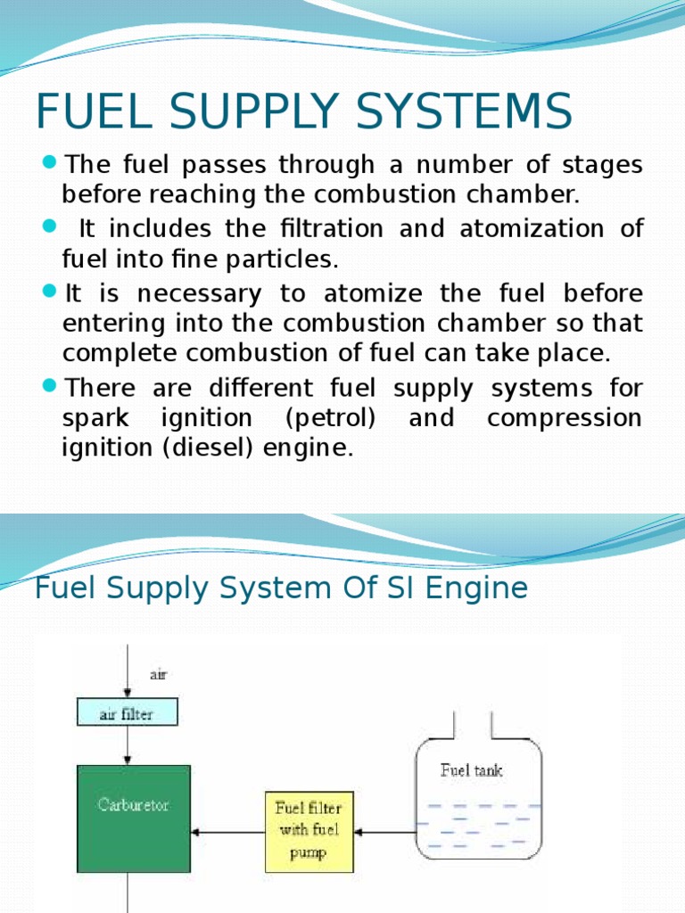 Fuel Supply Systems | PDF | Carburetor | Fuel Injection