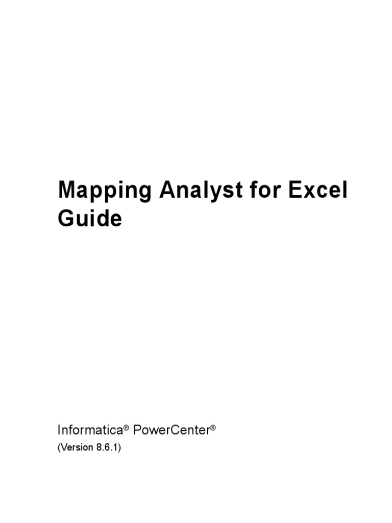 PC 861 MappingAnalyst | PDF | Microsoft Excel | Information Retrieval