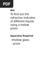 Hollow Prism - Physics Investigatory Project Class 12 CBSE | PDF ...