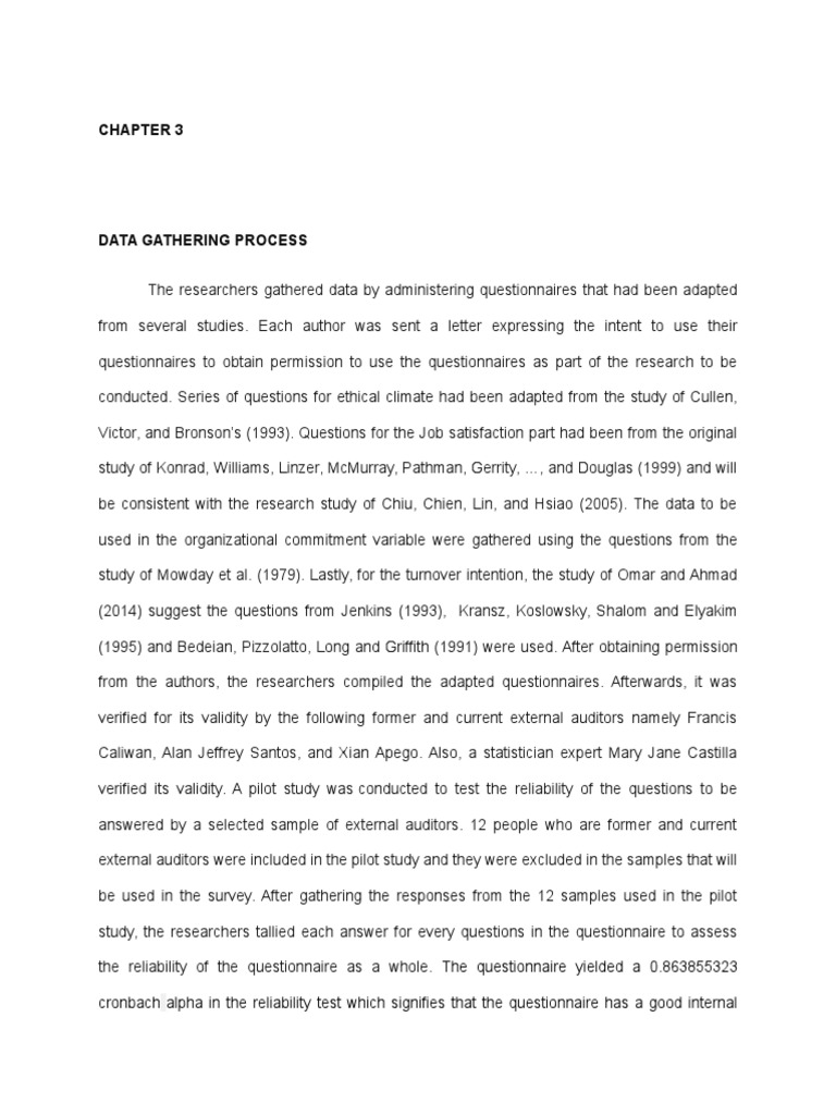 Chap 3 Gathering Process Past Tense | PDF | Questionnaire ...