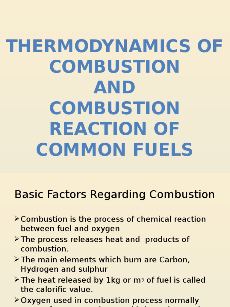 Basic Factors Regarding Combustion Seminar Ice | PDF | Combustion | Fuels