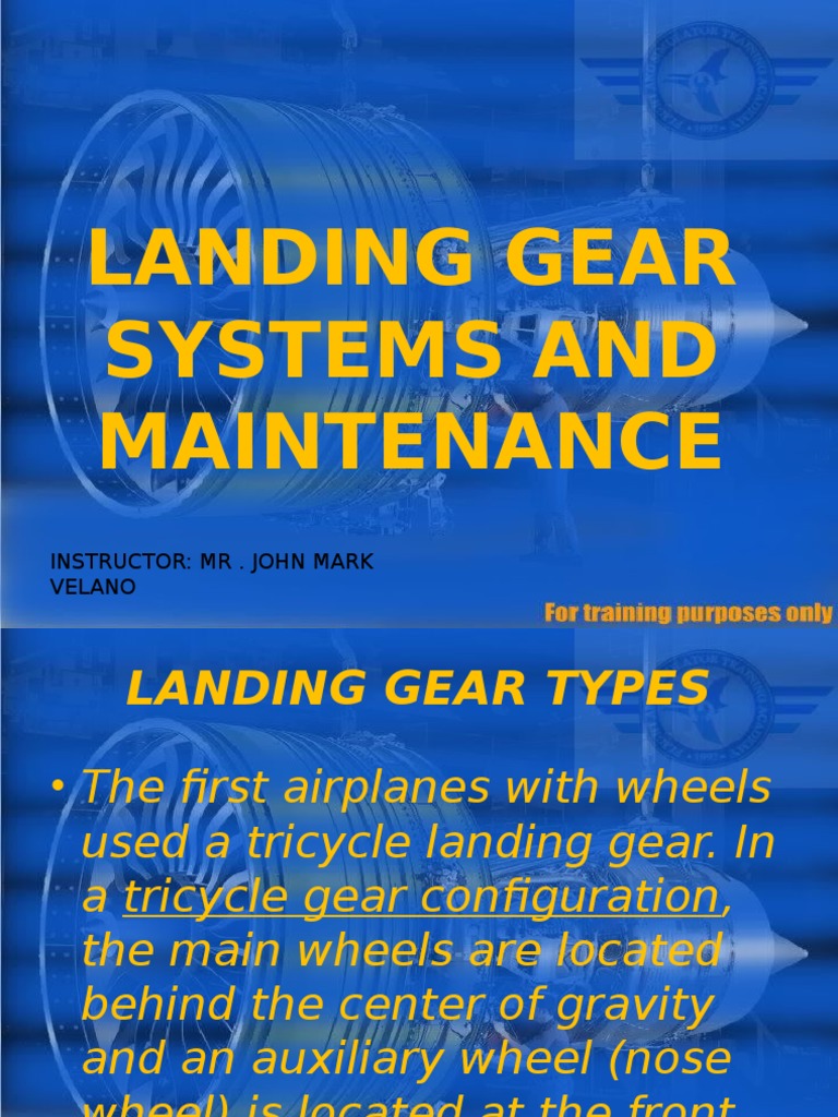 Aircraft Landing Gear Systems Overview | PDF | Landing Gear | Tire