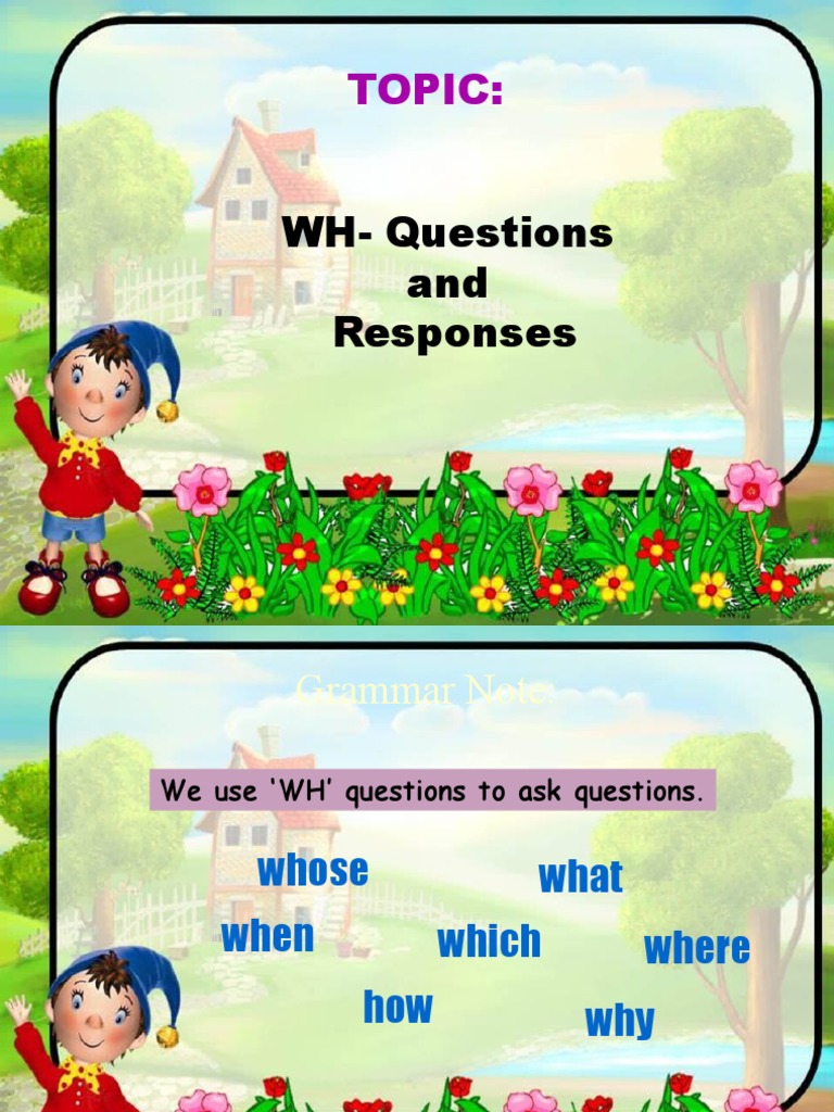 WH Questions: Types and Examples | PDF