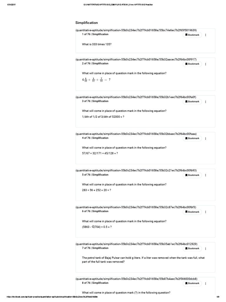 Free Quantitative Aptitude Practice | PDF | Arithmetic | Mathematical ...