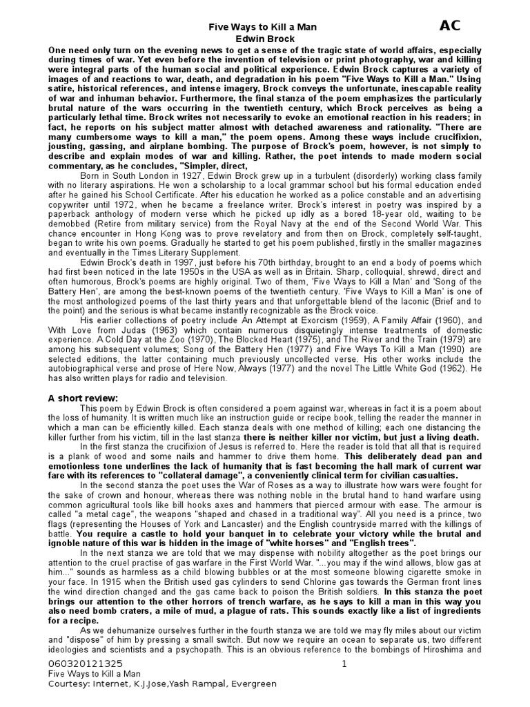 Five Ways to Kill a Man | PDF | Crucifixion | Unrest