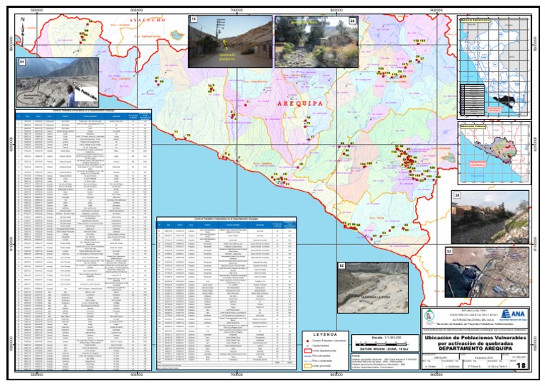 Mapa de Quebradas en Arequipa | PDF | Perú | Violencia