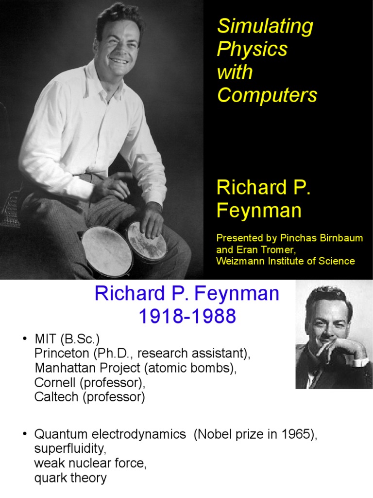 Feynman Simulating | PDF | Quantum Computing | Richard Feynman