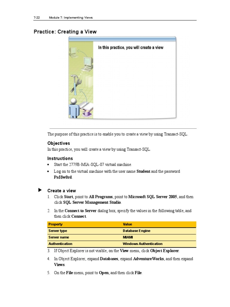 Lab 7 | PDF | Microsoft Sql Server | Databases