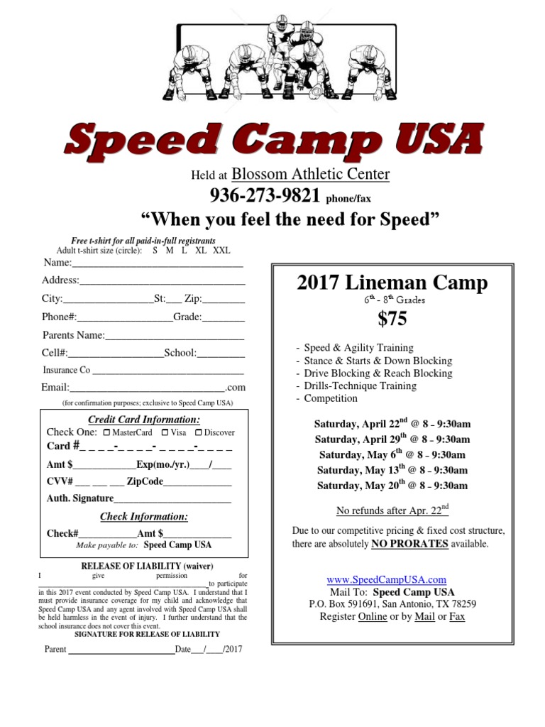 Lineman Camp Flyer | PDF
