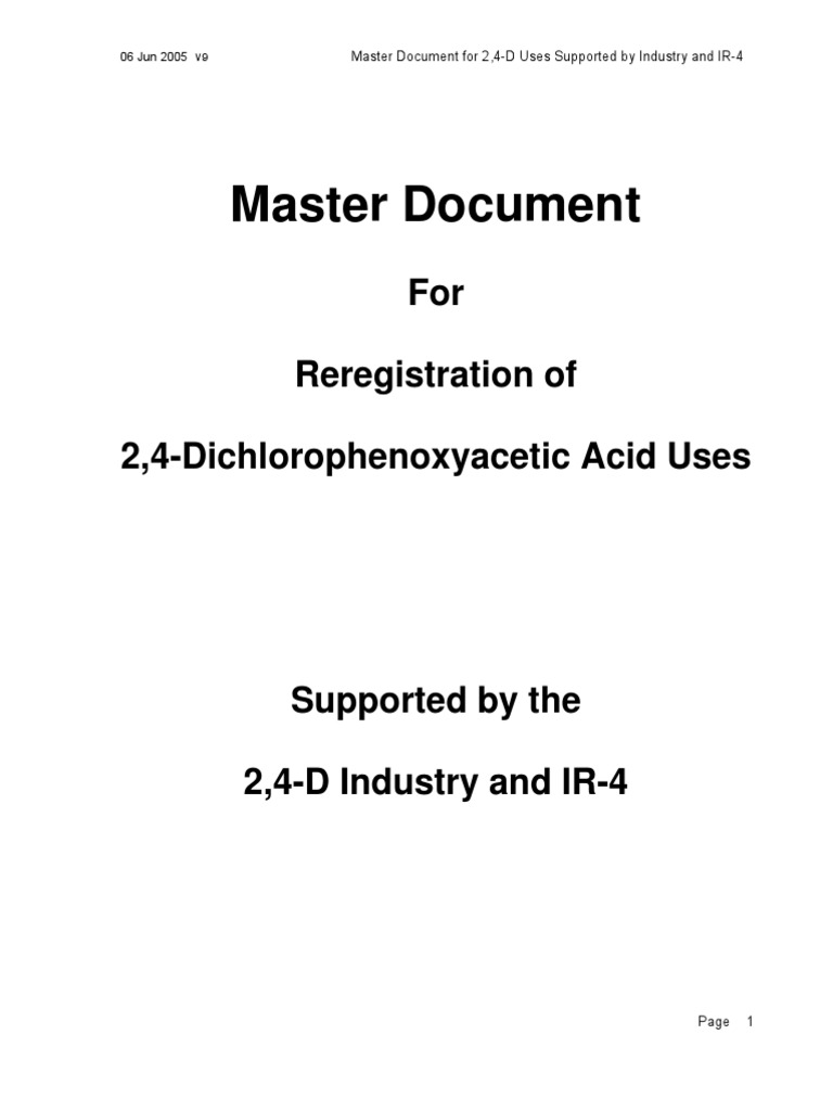 Master 24-D Label v9 Document 20 Jun 2005 | PDF | Cereals ...