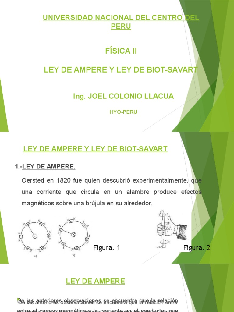 Ley de Ampere y Ley de Biot-Savart | PDF | Campo magnético | Corriente ...
