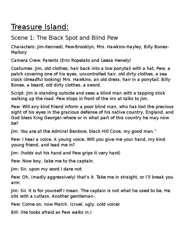 Treasure Island Script | PDF | Treasure Island