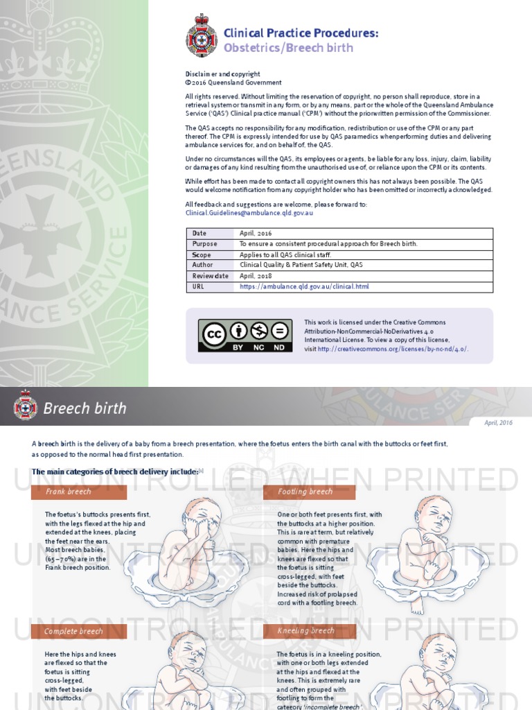 CPP Breech Delivery | PDF | Infants | Anatomical Terms Of Location