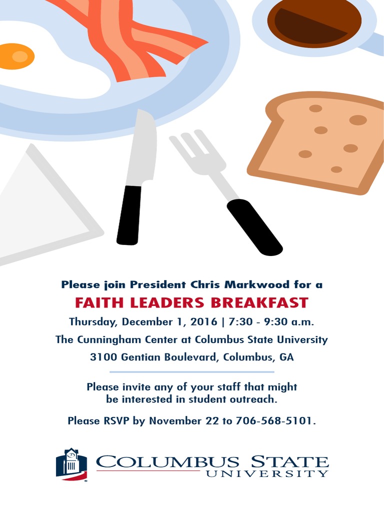 Faith Leaders Breakfast 2016 Invitation | PDF