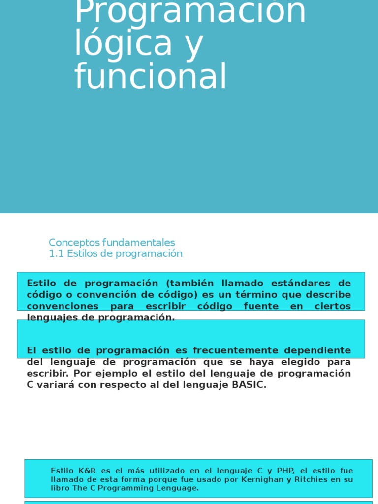 Programacion Logica y Funcional | PDF | Tipo de datos | Lenguaje de programación