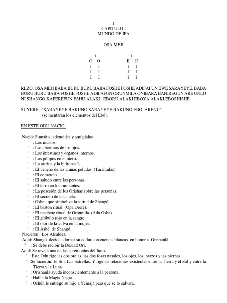 10.-Osa Meyi - Osa Fun | PDF | Tuberculosis | Brujería
