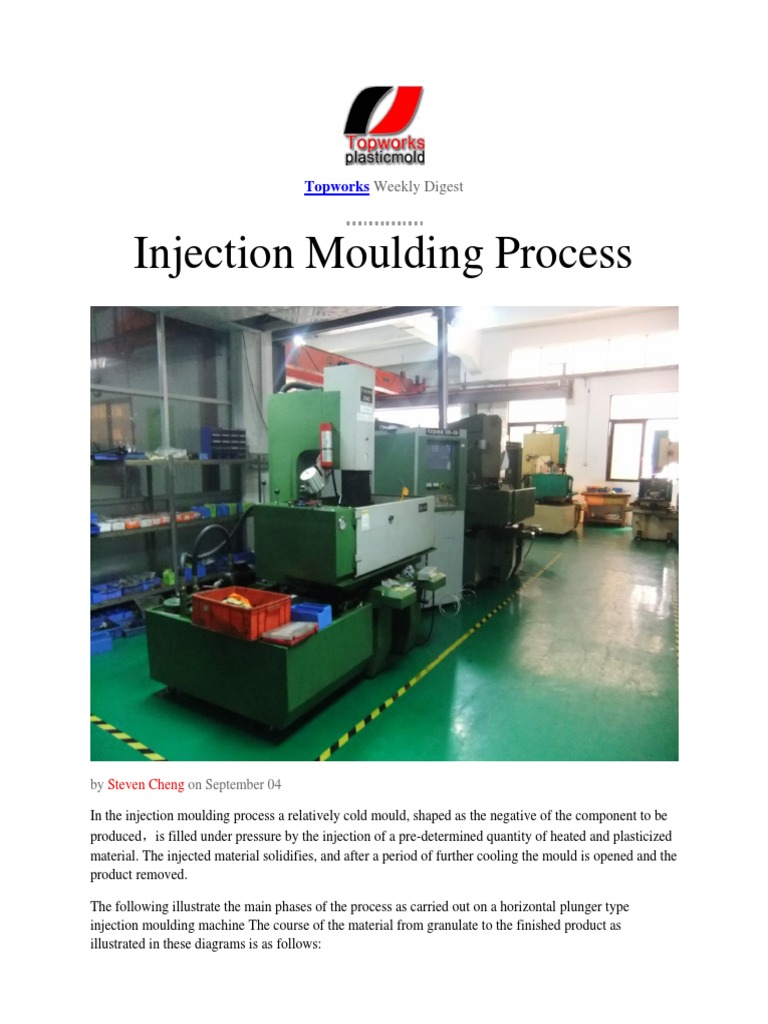 Injection Moulding Process Overview | PDF | Industries | Industrial ...