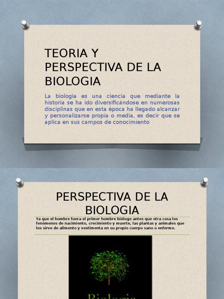 Teoria y Perspectiva de La Biologia | PDF Teoria y Perspectiva de La Biologia | PDF
