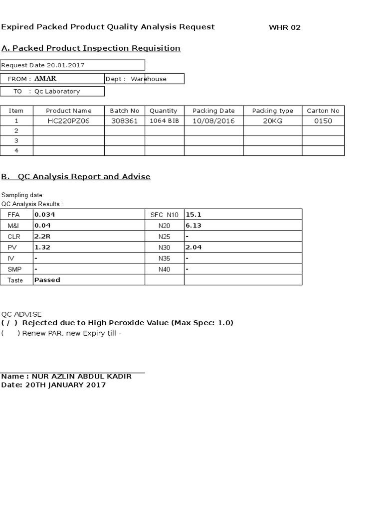 Checklist For CR1 & CR3 | PDF