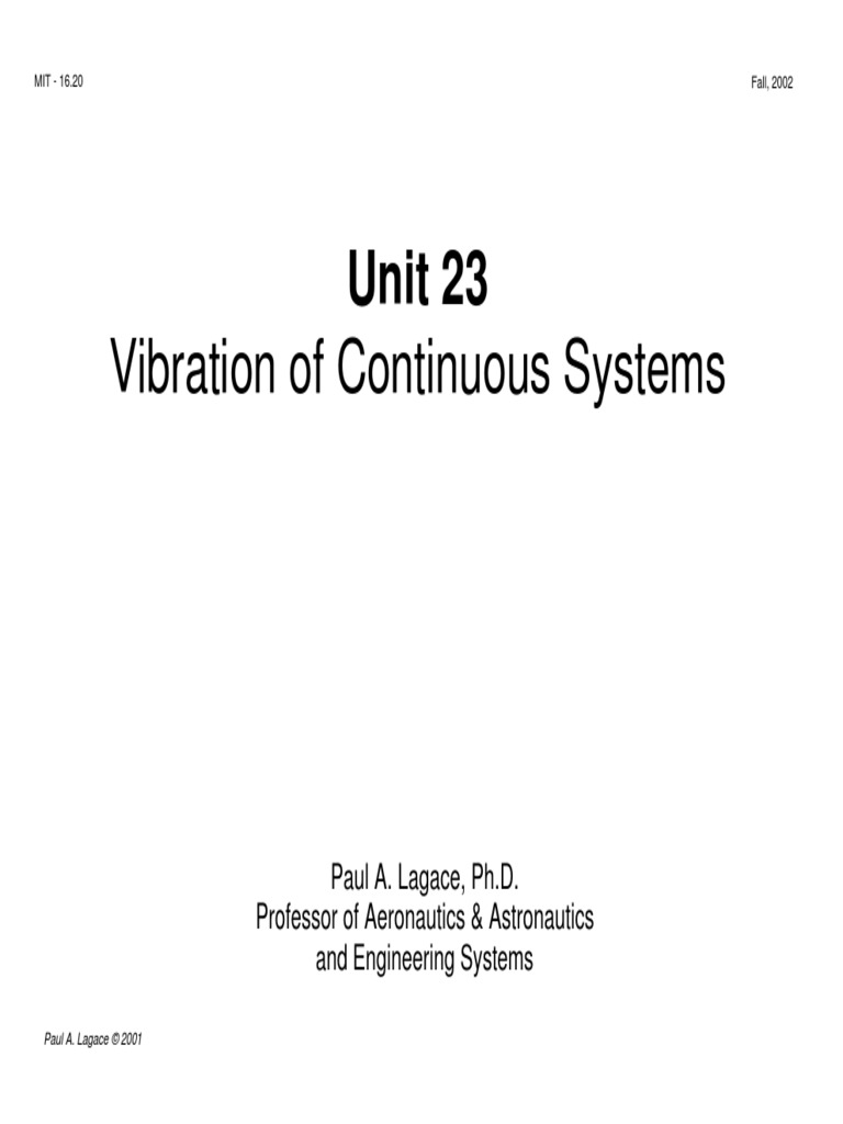 Vibration of Continuous Systems PDF | PDF