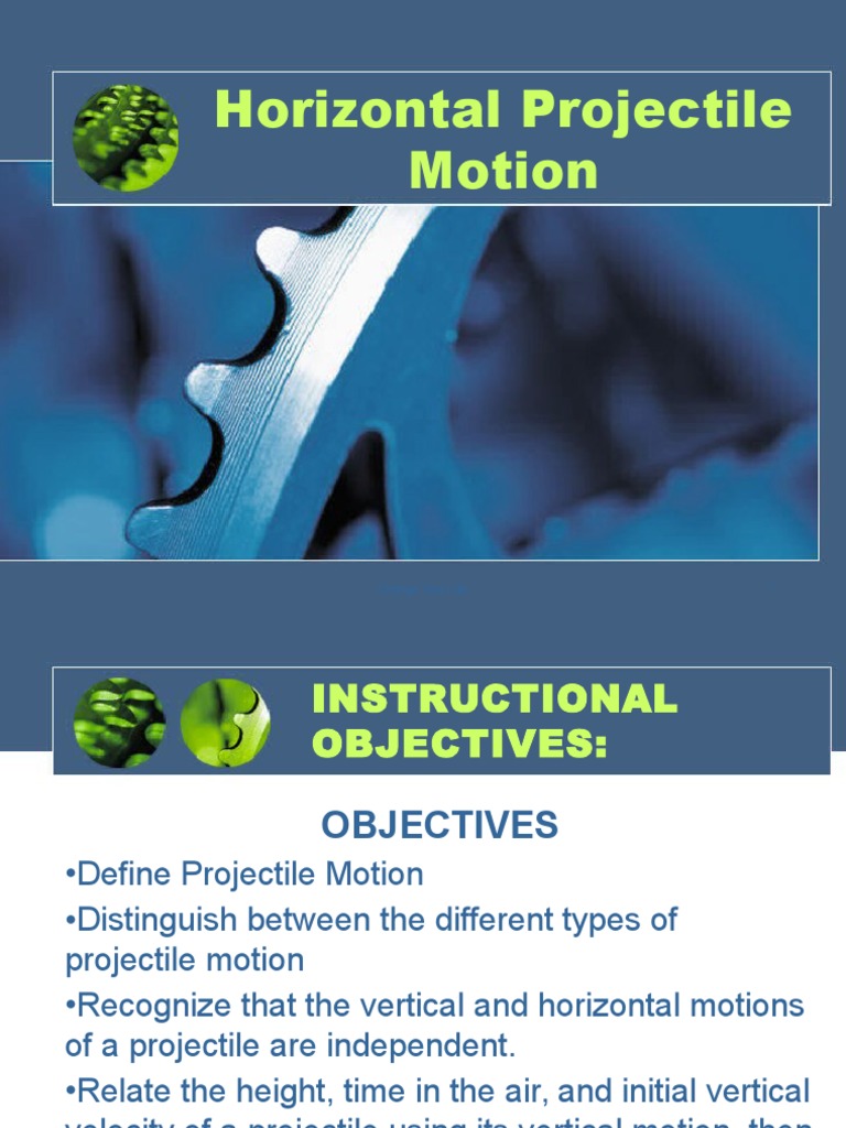 Horizontal Projectile Motion | PDF | Euclidean Vector | Velocity