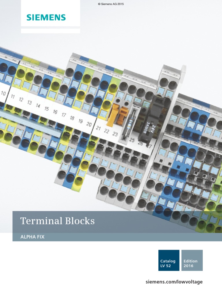 Terminal Blocks ALPHA FIX 201612161518498765 | PDF | Electric Power ...