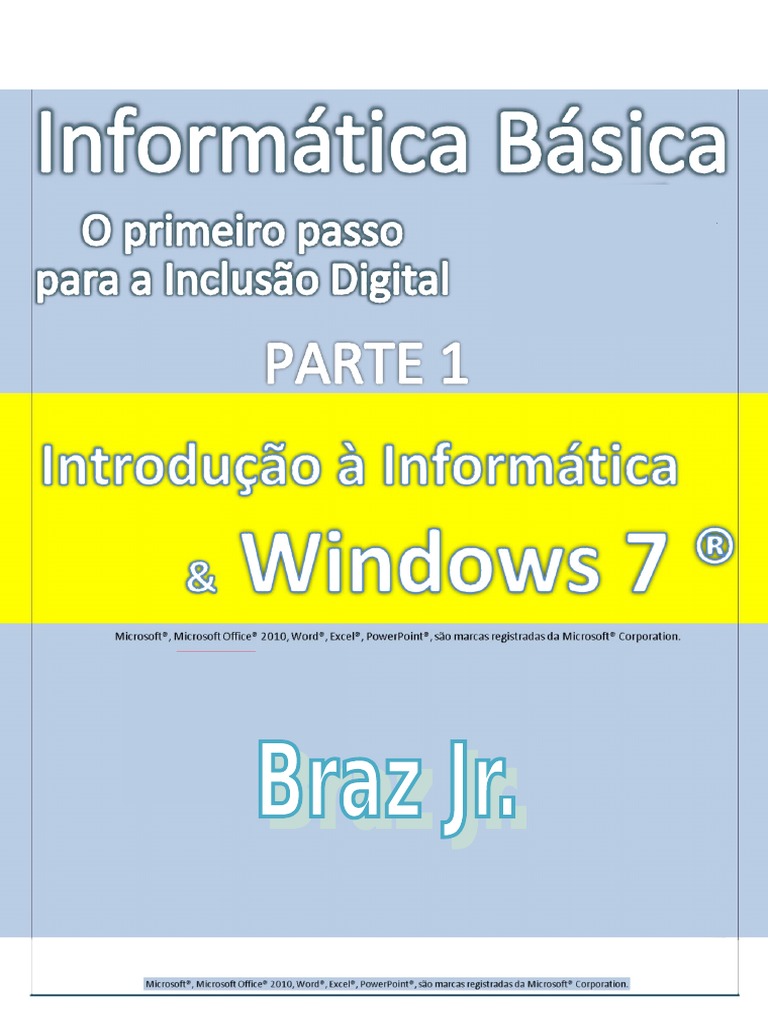Manual de Instrução de Informática Básica Parte1 - Introdução a ...