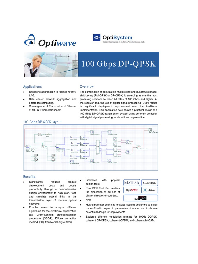 100 Gbps DP-QPSK PDF | PDF | Digital Signal Processing | Polarization ...