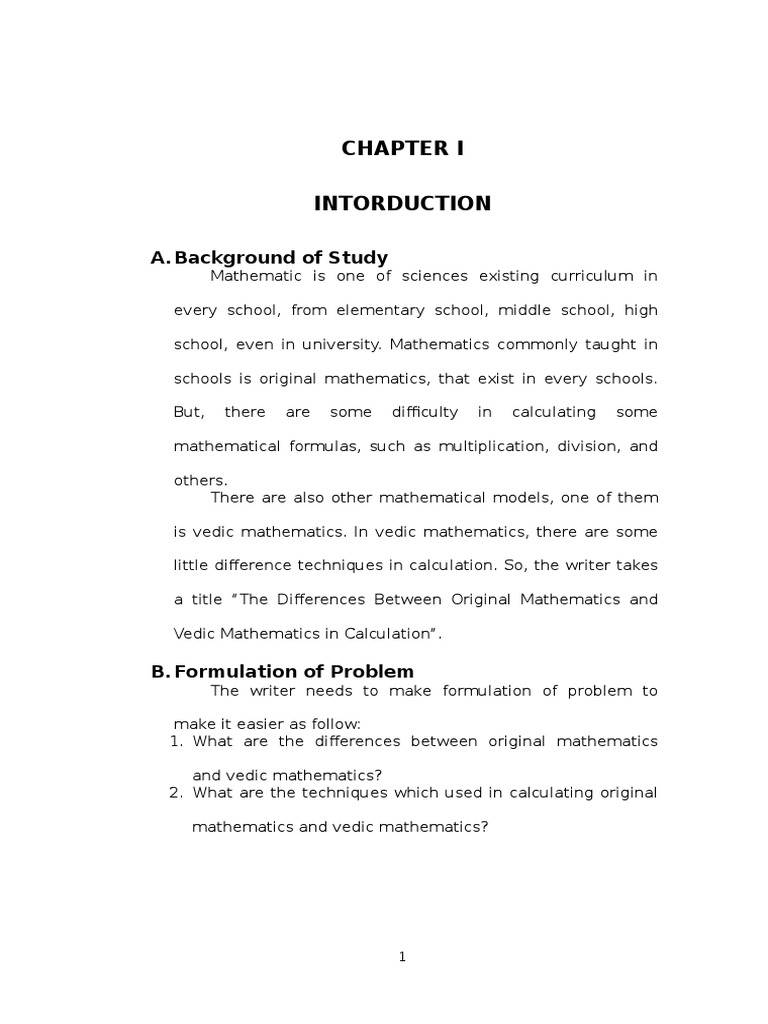 Contoh Paper Bahasa Inggris CHAPTER ONE | PDF | Logic | Teaching ...