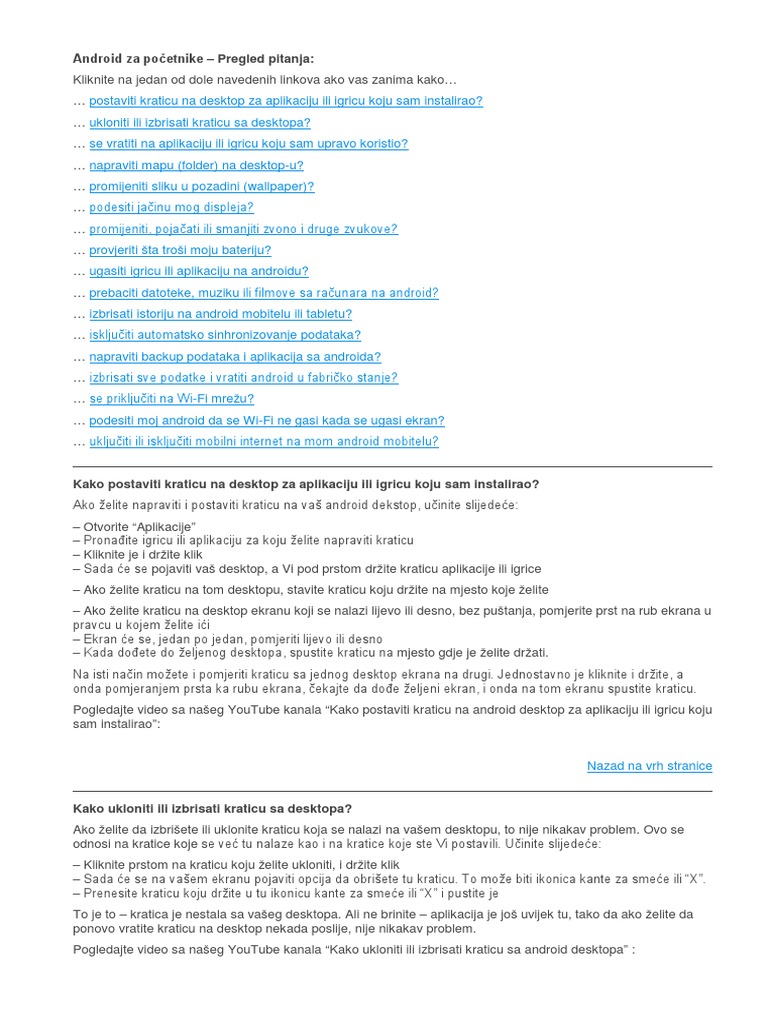 Android Za Pocetnike PDF | PDF