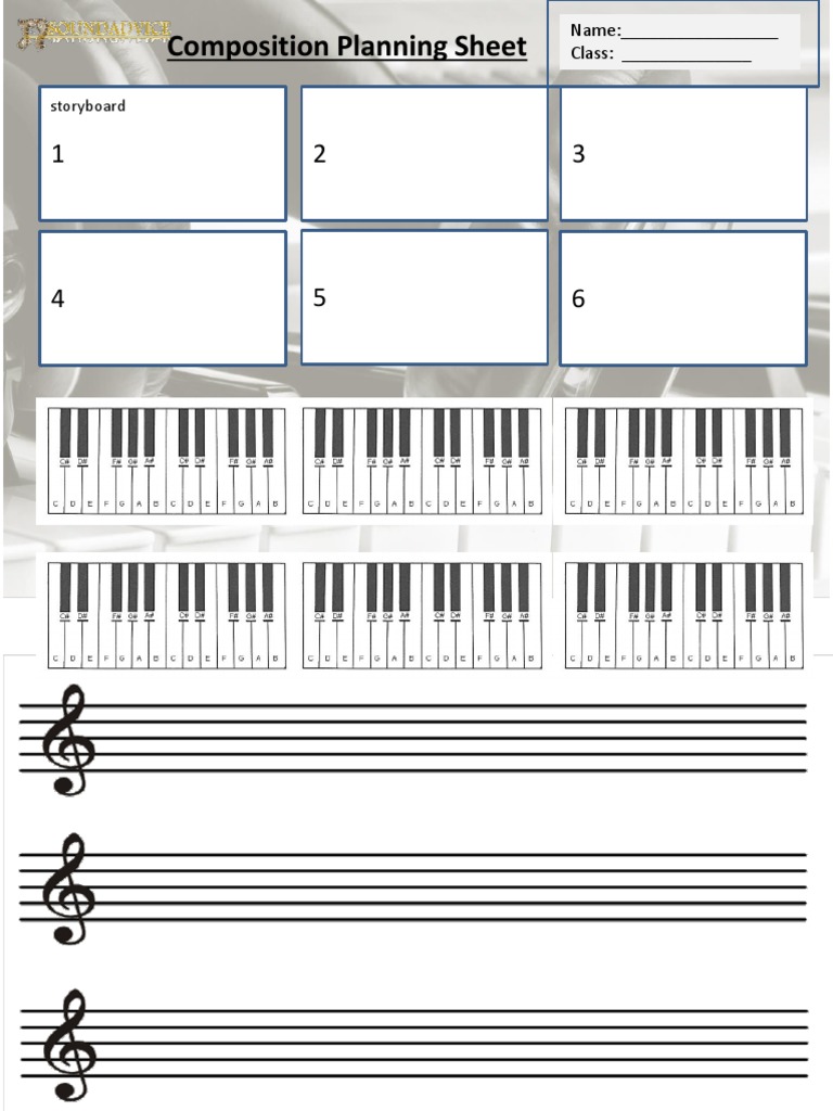 Composition Planning Sheet: Storyboard | PDF